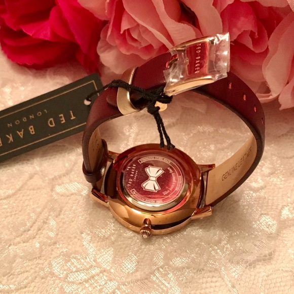 Ted Baker London | Accessories | Ted Baker Floral Dial Leather Strap ...